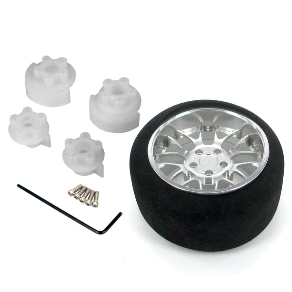 Remote Control - SP DEEP LIP BBS Mesh Spokes (SILVER) Steering Wheel [ – Super-G R/C Drift Arena