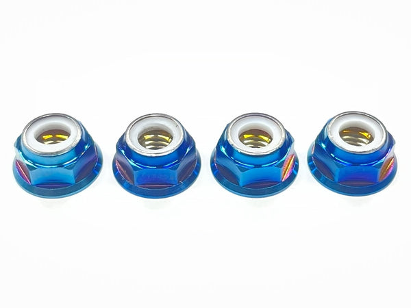 Titanium Wheel Lock Nut for M4 (4 pieces) - Nylock [RC926] KN-LN01 – Super-G R/C Drift Arena