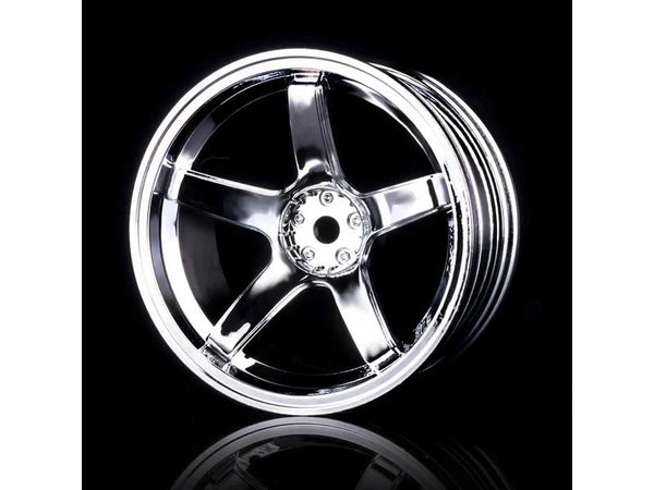 Chrome 5 Spokes - ADVAN GT Style - 8 Offset Rims (4-Pack) [MST] 102019 ...