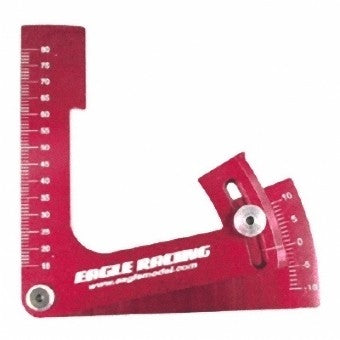 10 Degrees Aluminum Red Camber Gauge Tool [Eagle Racing] 2915-RE ...