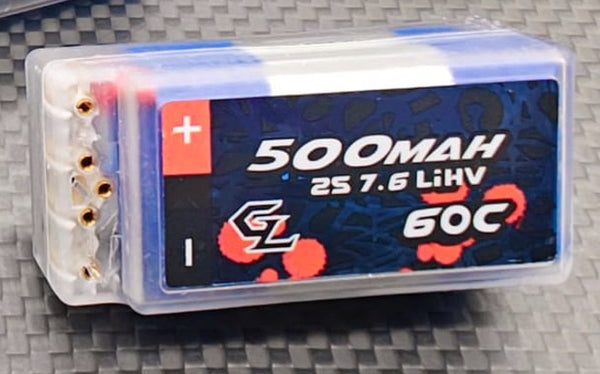 2S 500mAh LiHV hardcase battery for GL Giulia [GL Racing] GL-LiHV500 ...
