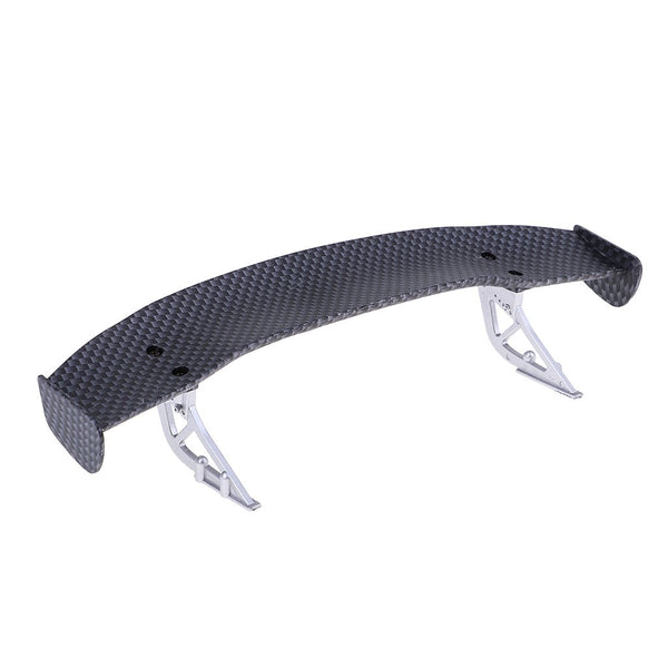 Carbon Fiber Style SPOILER with SILVER (MEDIUM) WING STANDS - [GRT] HY ...