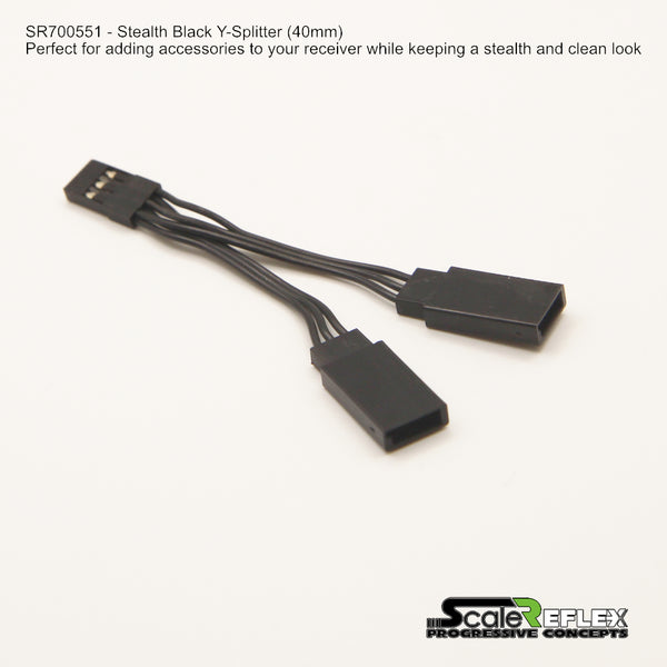 Reflex Servo Y Splitter - ESC (40mm) Y-Splitter Cable Wire [Scale Refl ...