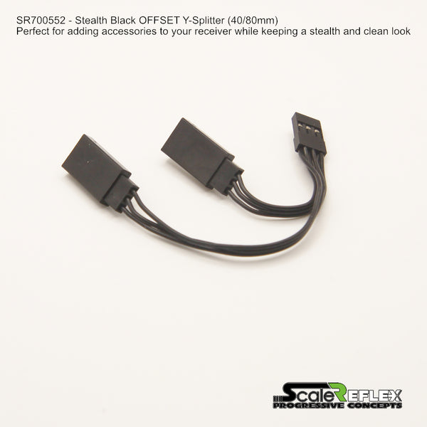 Reflex Servo OFFSET Y Splitter - ESC (40/80mm) Y-Splitter Cable Wire ...