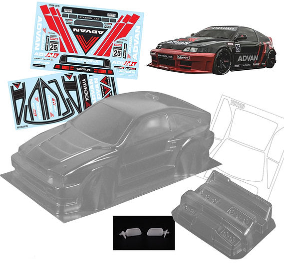 Honda CRX 1-10 Body Shell [Quality RC] QRC-128 – Super-G R/C Drift Arena