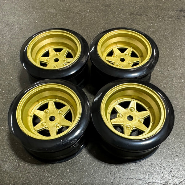 1-10 SSR LONGCHAMP XR-4 RIMS (GOLD) +6 (4 PACK) (INCH DOWN) [K FORCE ...