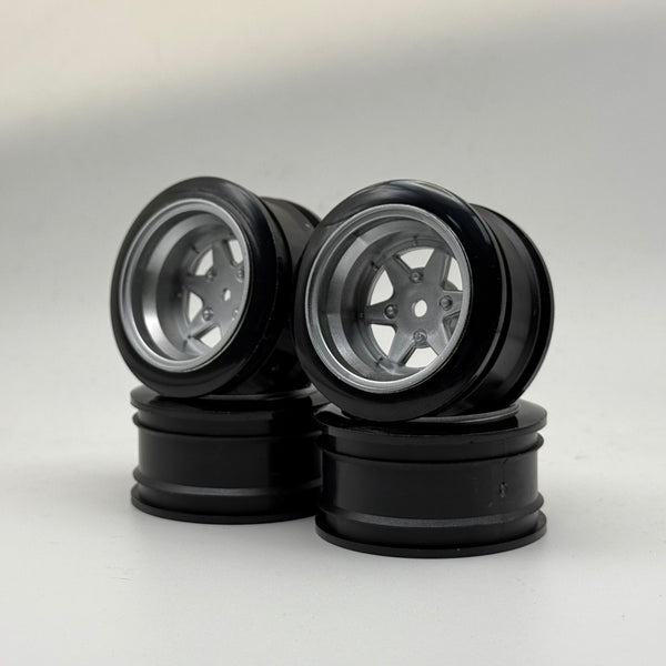 1-10 SSR LONGCHAMP XR-4 RIMS (SILVER) +9 (4 PACK) (INCH DOWN) [K FORCE ...