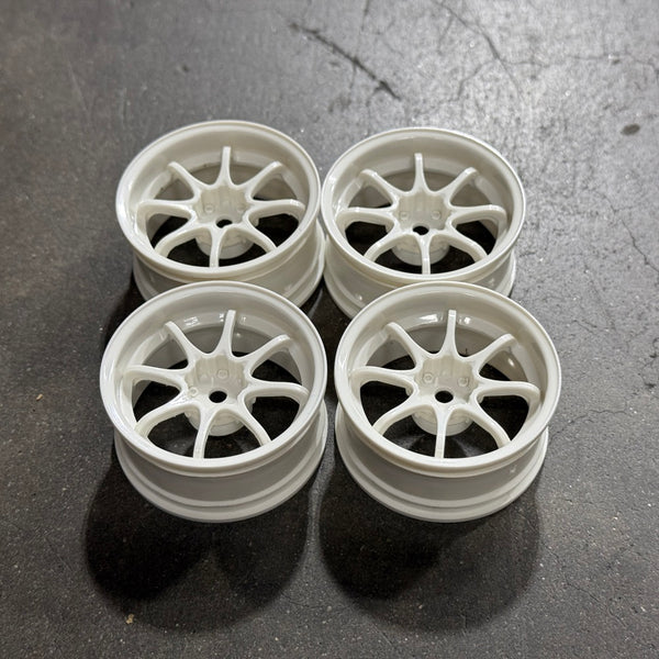 1-10 VOLK RACING RAYS CE28 RIMS +6 GLOSS WHITE (4 PACK) [K FORCE] KF-5 ...