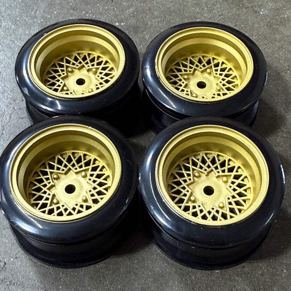 1-10 SSR REVERSE MESH RIMS (GOLD) +9 (4 PACK) (INCH DOWN) [K FORCE] KF ...
