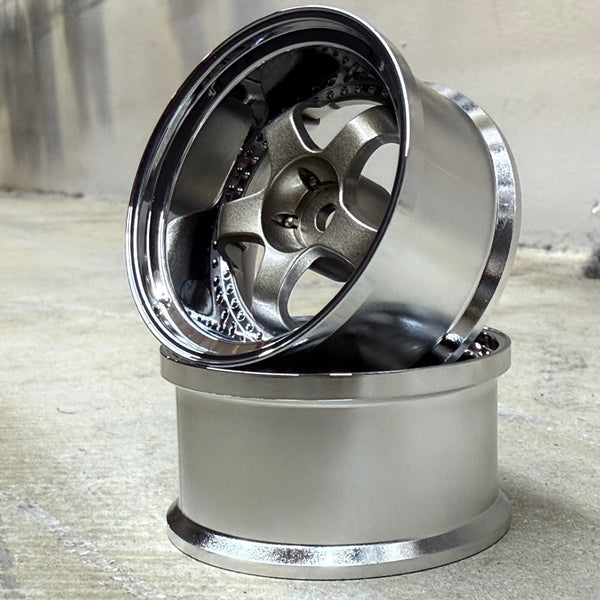 WORK MEISTER S1 3P 6mm - 8mm RIMS BRONZE METALLIC (W/ CHROME LIP) [LAB ...