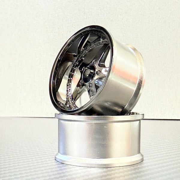 OUTLET: Work Equip 05 1-10 Rims Wheel (Black Chrome) 6mm 8mm [LAB] OW ...