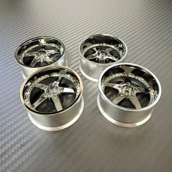 OUTLET: Work Equip 05 1-10 Rims Wheel (Black Chrome) 6mm 8mm [LAB] OW ...