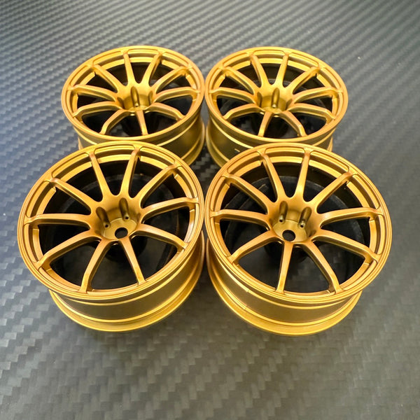GOLD RS II - ADVAN STYLE (Multi Spoke) 9 Offset 1-10 Rims (4-Pack) [MS ...