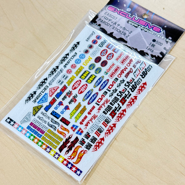 1-10 SLAPS: "PARODY STICKERS 2" BUMPER STICKER JDM DECAL SHEET DRIFT ...