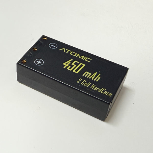 450MAH 2S HARDCASE BATTERY PACK for 1-28 LIPO [Atomic Racing] AMZ020-4 ...