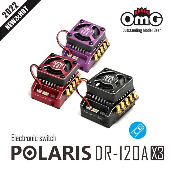 POLARIS PRO ESC DRIFT (2S) 120A ESC Speed Controller (Boost and Turbo ...