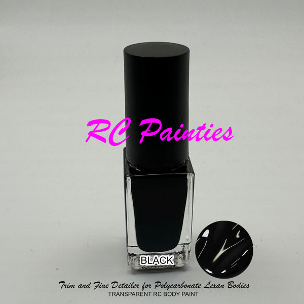 GLOSS BLACK - Trim and Fine Detailer for Polycarbonate Lexan Bodies (5 ...