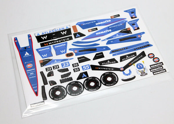 1-28 FX28 Decal Set TYPE WF1 - Blue Komatsu Livery for F1 (Reflex) [Ra ...