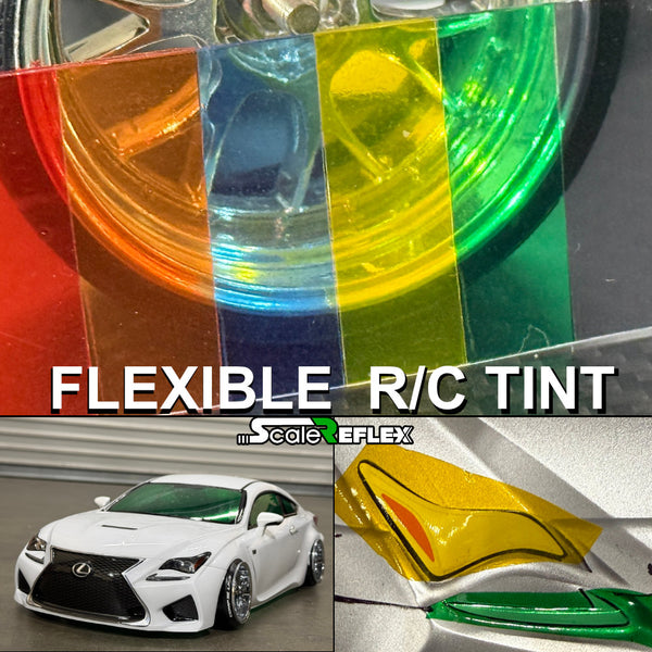 Reflex Tint - Flexible Colored Vinyl Tint for RC Car - Smoke Red Amber ...