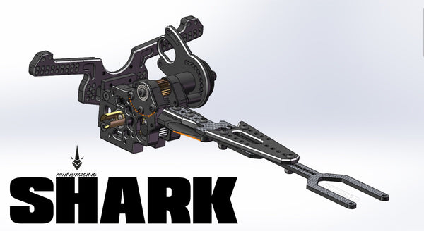 SHARK Transmission Gear Box (With Upper Deck And Shock Tower) - RED PU ...