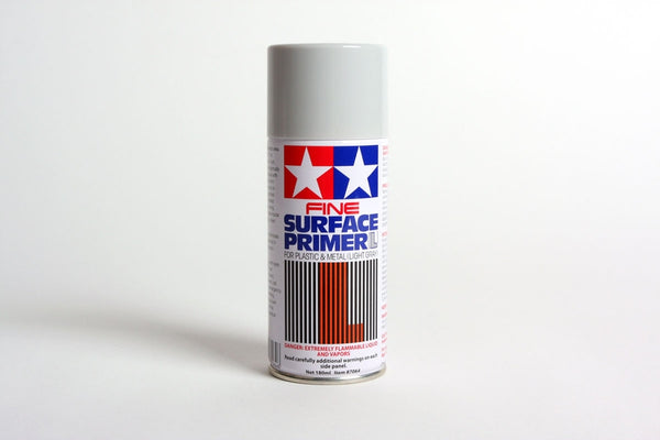 FINE Light Grey Surface Primer L SPRAY for PLASTIC / METAL - 180ml (Fo ...