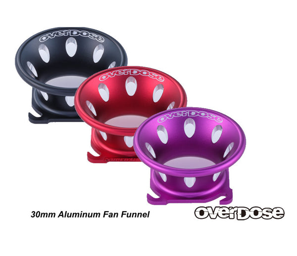PREORDER: 30mm Aluminum Air Funnel / Cooling Fan Shroud (Red, Purple ...
