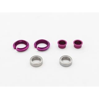 PRO GRESS Bearing Spring Retainer #0 (2 pieces) RED PURPLE BLACK [RC-A – Super-G R/C Drift Arena