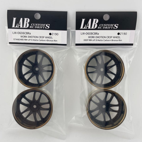 Work Emotion CR3P MATTE CARBON / BRONZE LIP 6mm 8mm 1-10 DRIFT RIMS [L ...
