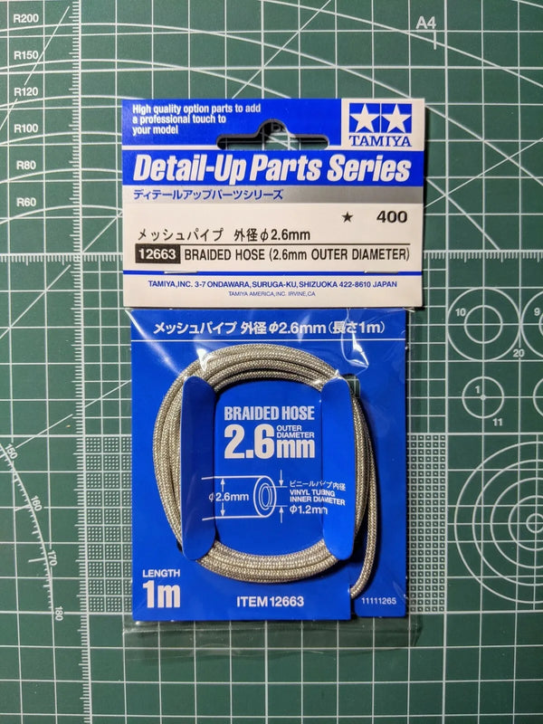 2.6mm Braided Hose 1/10 Scale Accessory [Tamiya] 12663 – Super-G R/C ...