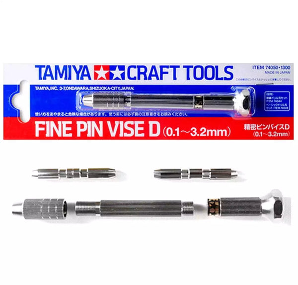Fine Pin Vise D (0.1-3.2mm) (hand drill) [Tamiya] 74112 – Super-G R/C ...
