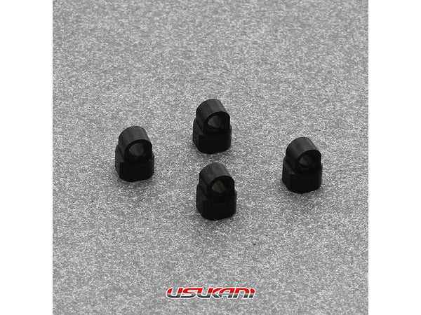 ALUMINUM Upper Car - BLACK (4pc) for 1/24 Hydraulic Shocks [Usukani] M ...