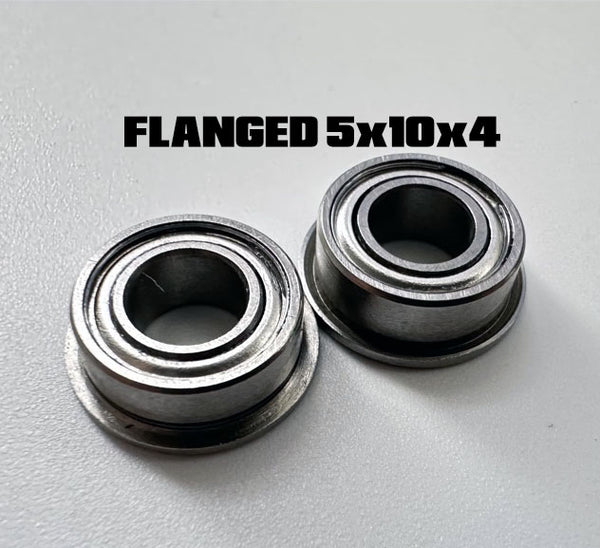 5x10x4 FLANGED Bearing (5mm 10mm 4mm) (Main Shaft SHARK)- 2 PACK [Rhin ...
