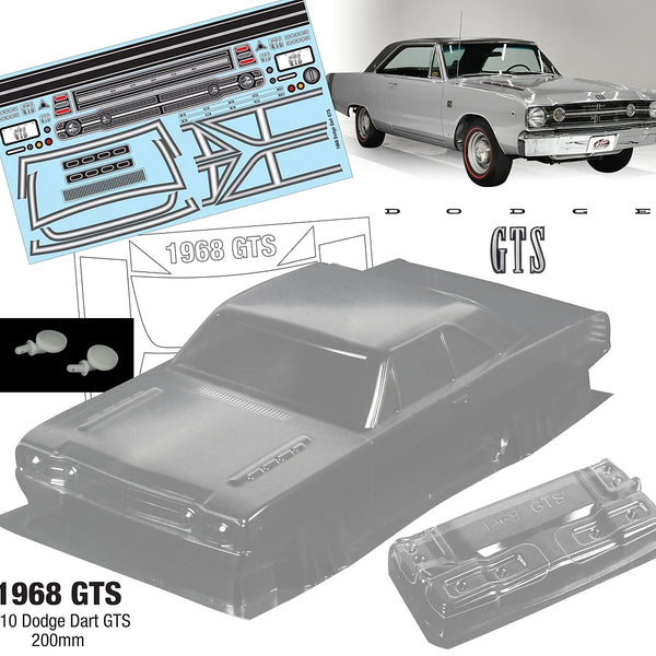 Dodge Dart GTS 1968 1-10 Body Shell [Quality RC] QRC-1968GTS – Super-G ...