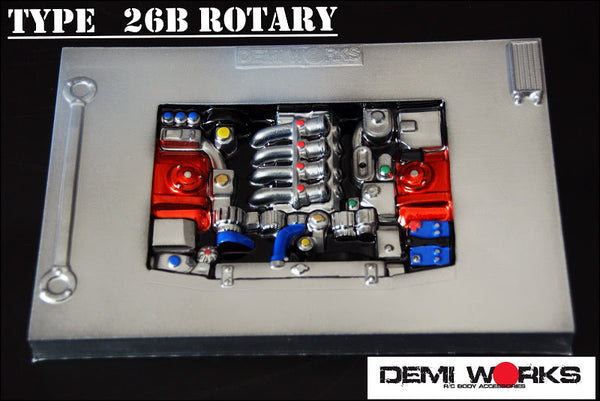 26B ROTARY 4-ROTOR QUAD 1-10 Engine Bay [Demi Works] DW26BR – Super-G R ...