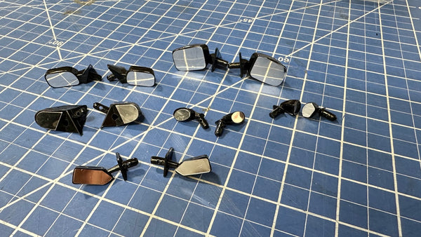 6 Mirror Set (Ganador Aero, GT, Fender, Sedan, JDM) MULTI TYPES [K-FOR ...