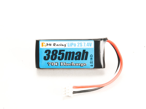 V3 LiPo 2S 7.4V 385mah 70C Battery (1-28 Mini-Z RX28 MRZ) [PN Racing ...