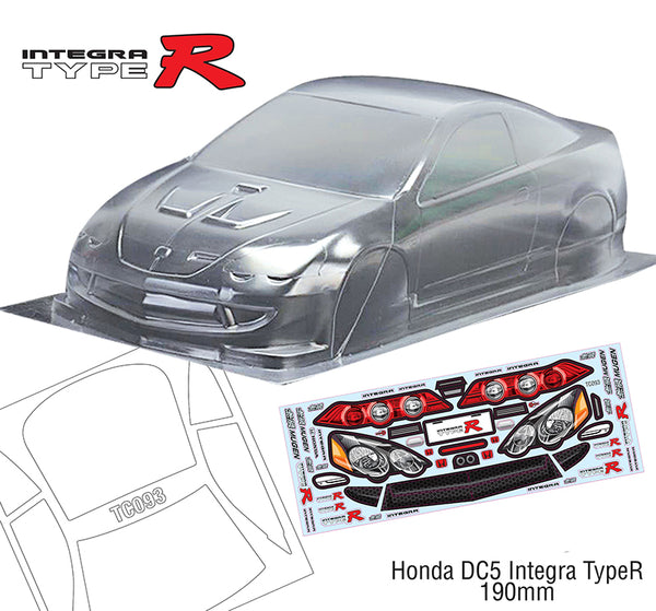 Honda Integra Acura RSX DC5 Type-R 1-10 Body Shell [Quality RC] QRC-DC ...