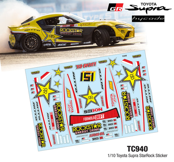 1-10 LIVERY: STAR ROCK AASBO DECAL SHEET STICKERS [TEAM-C] TC940 ...