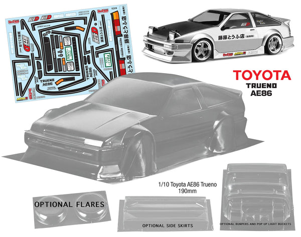 Toyota AE86 Corolla GTS TRUENO w- FLARES AND BODYKIT OPTION COMBO (INI ...