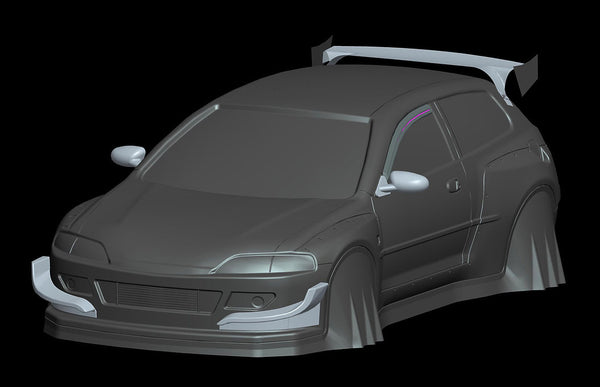 Honda Civic EG6 PANDEM WIDEBODY 3 Door 1-10 Body Shell hatchback [Qual ...