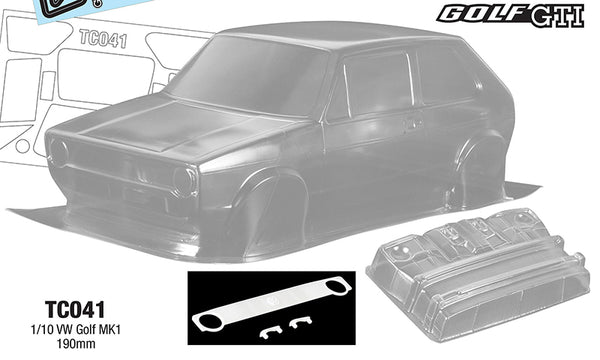 VW Volkswagen GOLF MK1 1-10 Body Shell [Quality RC] QRC-041-GOLF-MK1 ...