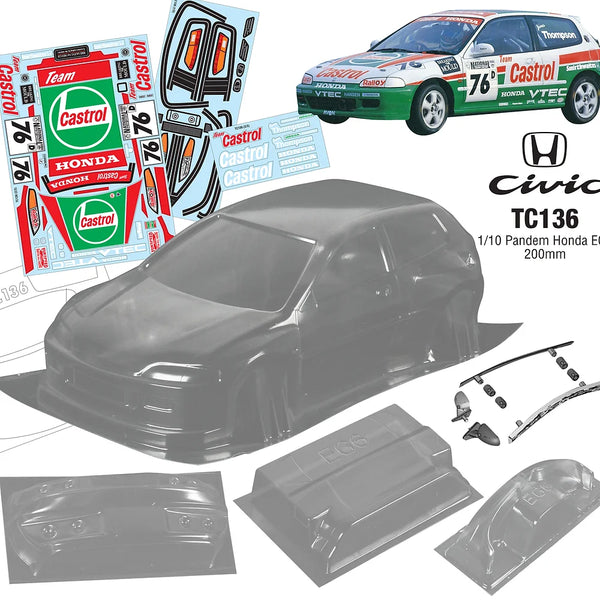 Honda Civic EG6 PANDEM WIDEBODY 3 Door 1-10 Body Shell hatchback [Qual ...