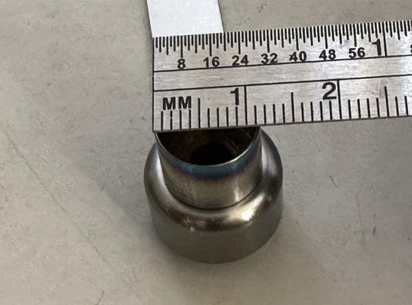 X-LARGE RACING MEDALLION (ROLLED Edge) - 12mm Titanium Burnt Tip (Stra ...