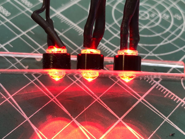 Reflex Aluminum LED Light Bucket Mounts (5mm 6-Pack) [Scale Reflex] 75 ...