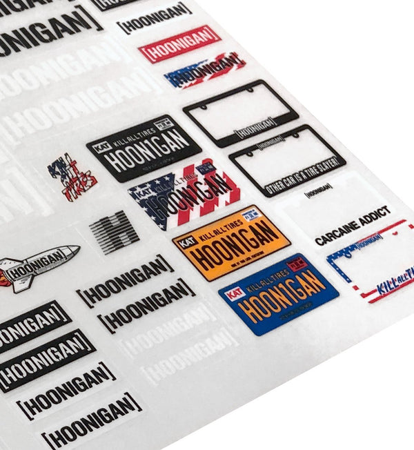 Hoonigan RC Sticker Decal Sheet (230mmx135mm) [Hoonigan] HA326HNRC-AST ...