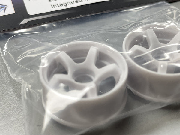 5 Spoke RIMS - WHITE 2PC Set (OFFSET 2) for RW00 [ZERORC] ZERORC-Hub-W ...