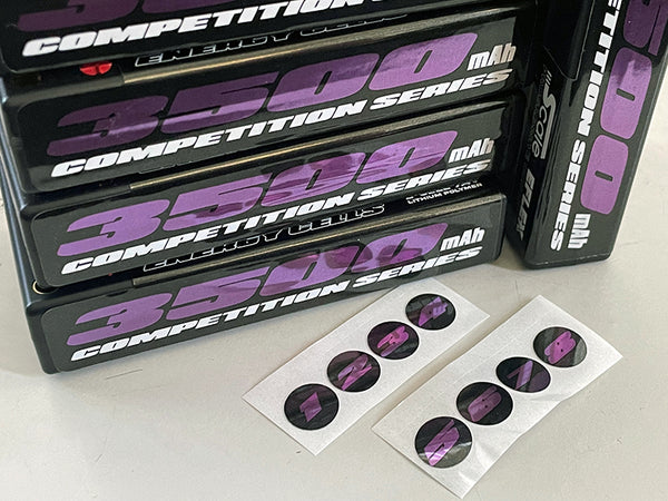 PURPLE - REFLEX SHORTY LIPO 7.4v 2S 3500mah 100C Ultra Slim Lightweigh ...