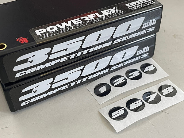 WHITE - REFLEX SHORTY LIPO 7.4v 2S 3500mah 100C Ultra Slim Lightweight ...