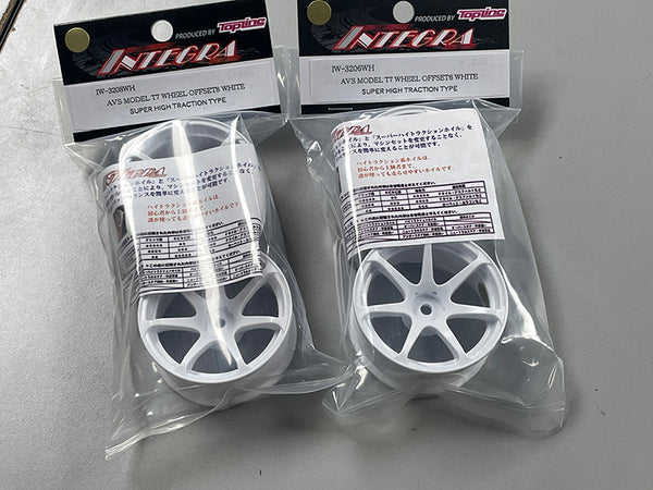 Advan AVS T7 SUPER HIGH TRACTION Wheels (WHITE) Rims 5mm - 6mm - 8mm ...