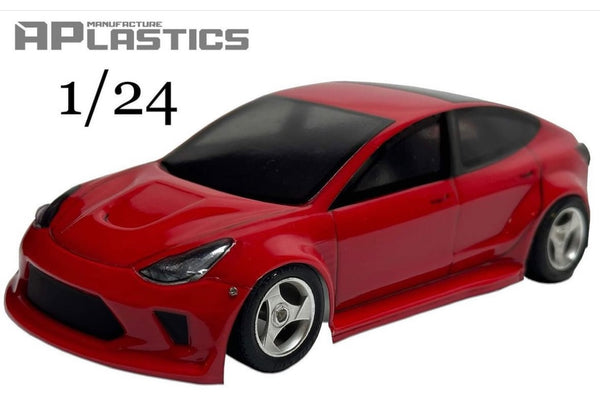 1-24 Tesla Model 3 Lexan Body Shell [Aplastics] TESLA 1-24 – Super-G R ...